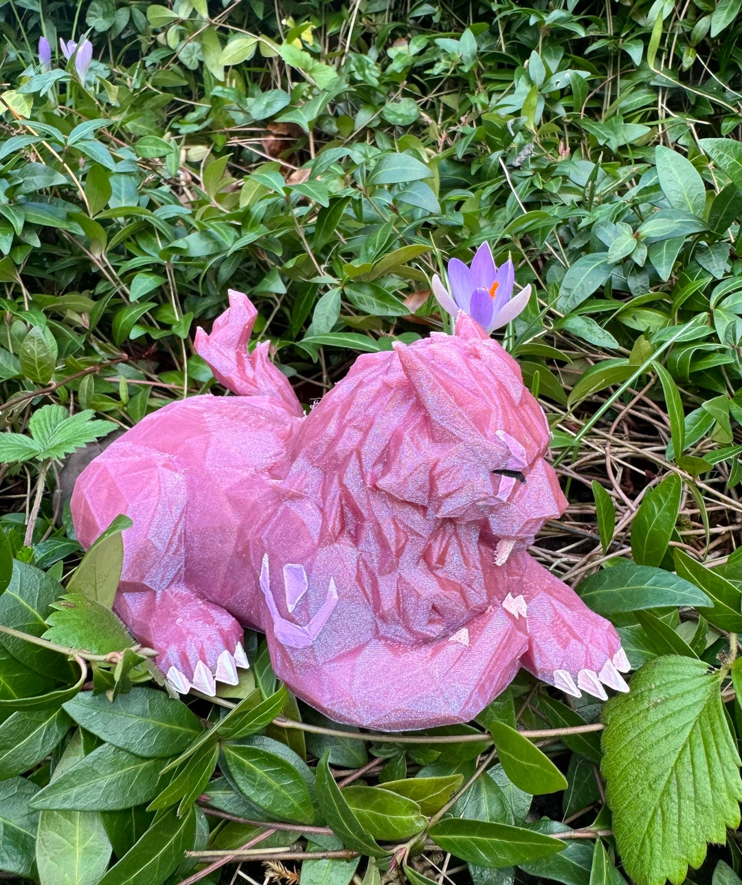 Pink Crystalline Druid Cat 3D Printed Figure 15cm - Etsy