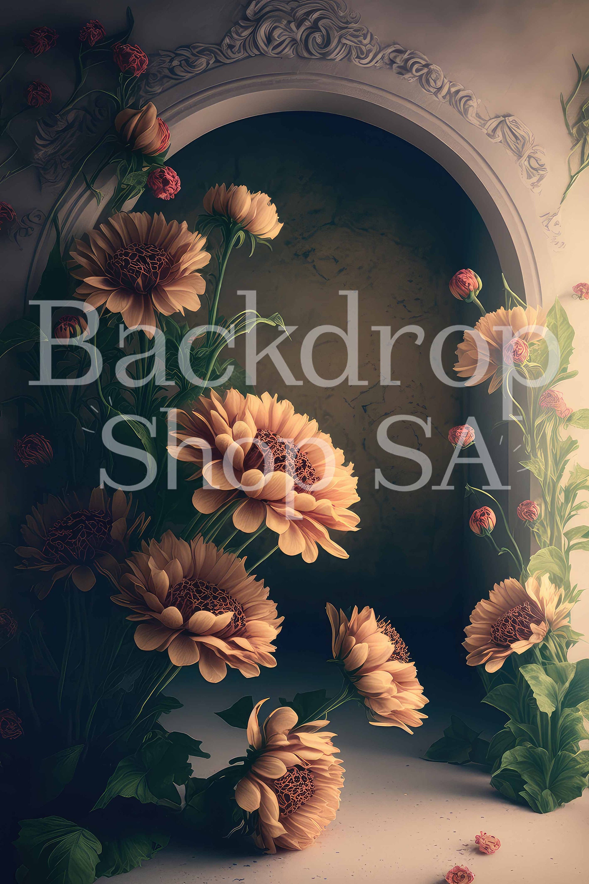 Floral Digital Background - Etsy