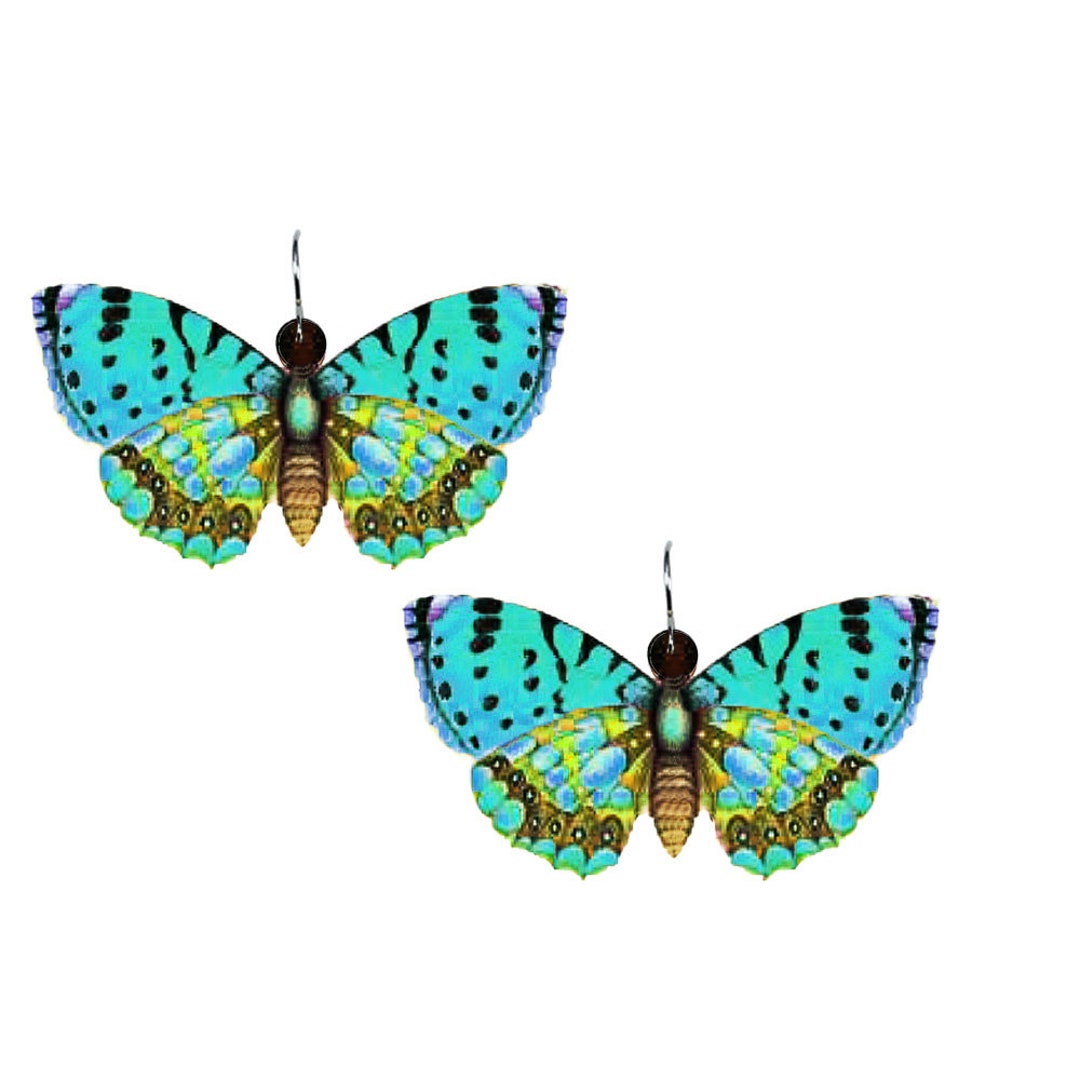 Butterfly Earrings, Jewel Blue Butterfly Earrings, Butterfly Jewelry ...