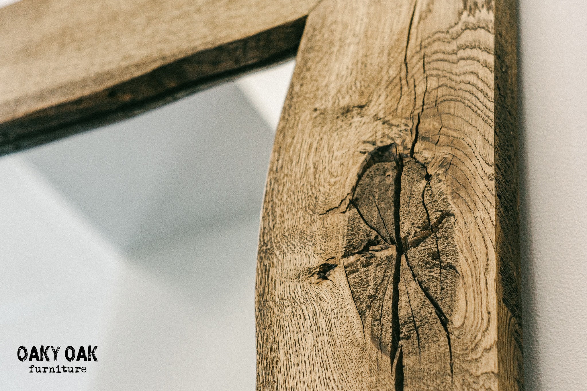 Industrial Oak Mirror / Wooden Mirror / Rustic Mirror / Home Decor ...