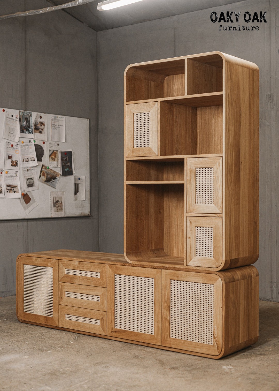 Industrial Commode / Modern Commode / Rustic Commode / Oak Commode ...