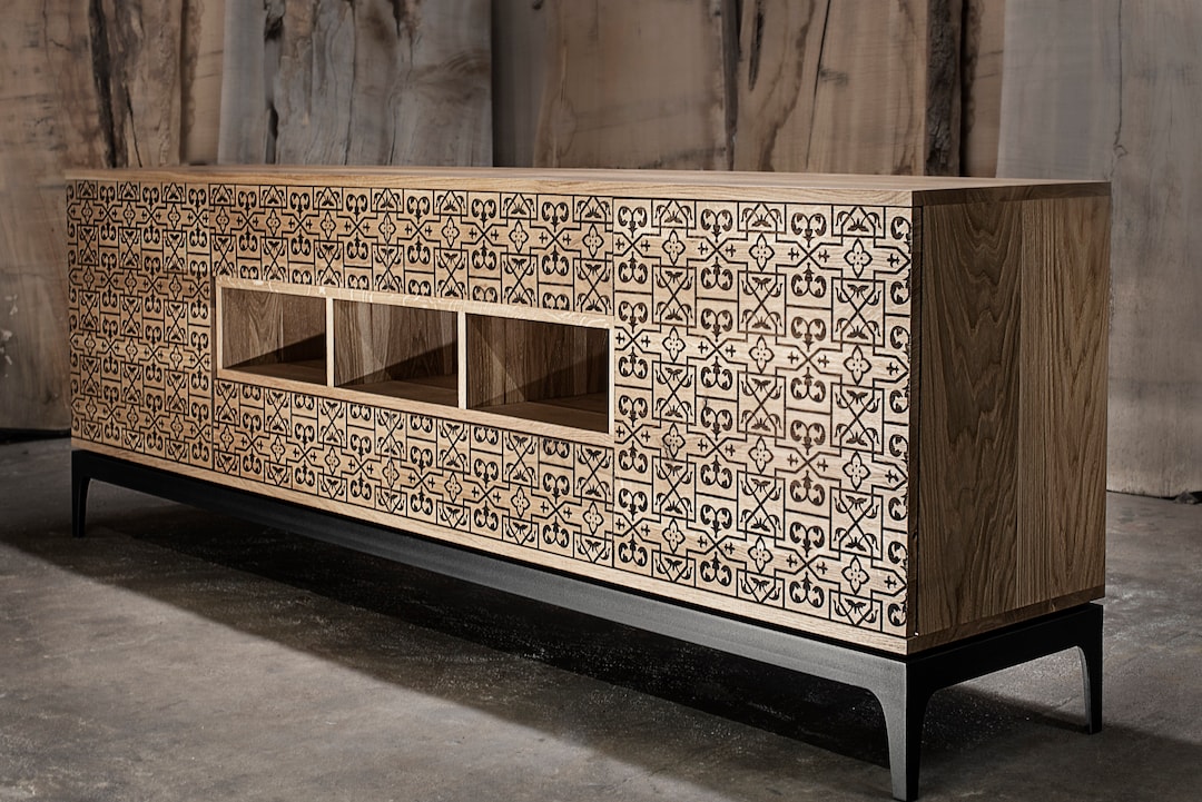 Industrial Commode / Modern Commode / Rustic Commode / Oak Commode ...