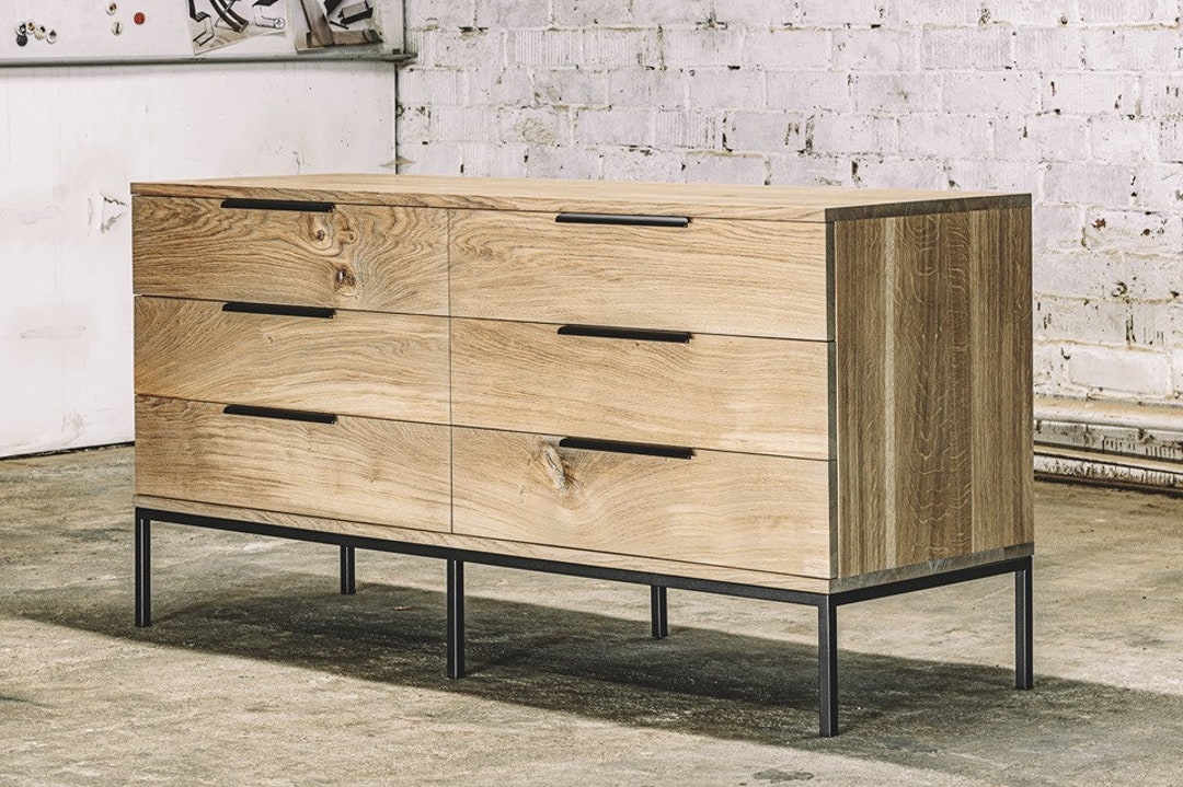 Industrial Commode / Modern Commode / Rustic Commode / Oak Commode ...