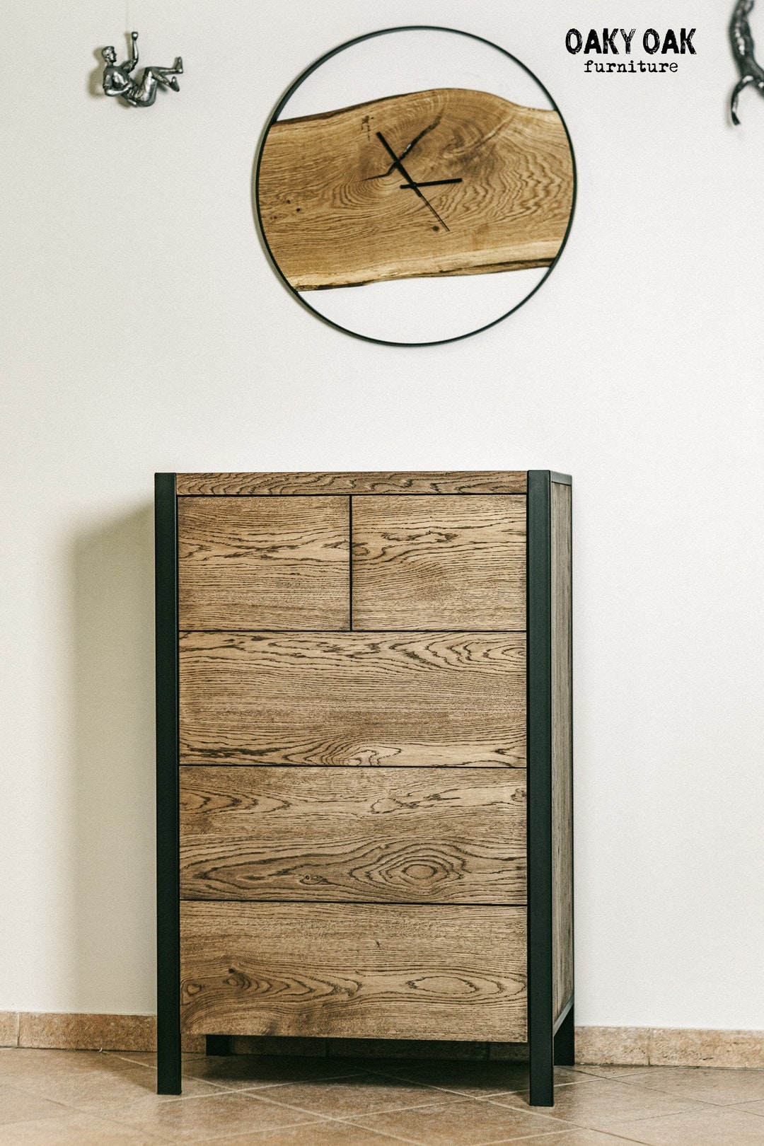 Industrial Commode / Modern Commode / Rustic Commode / Oak Commode ...