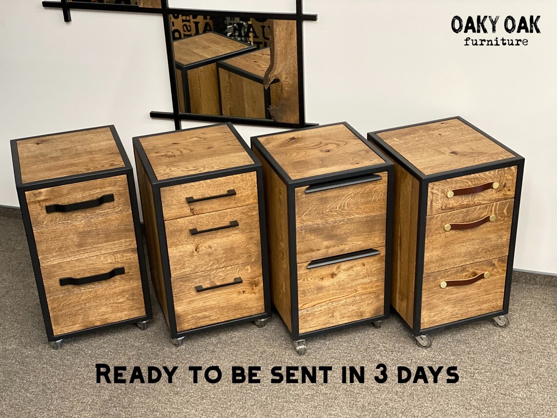 Industrial Drawers / Modern Drawers / Rustic Drawers / Oak - Etsy