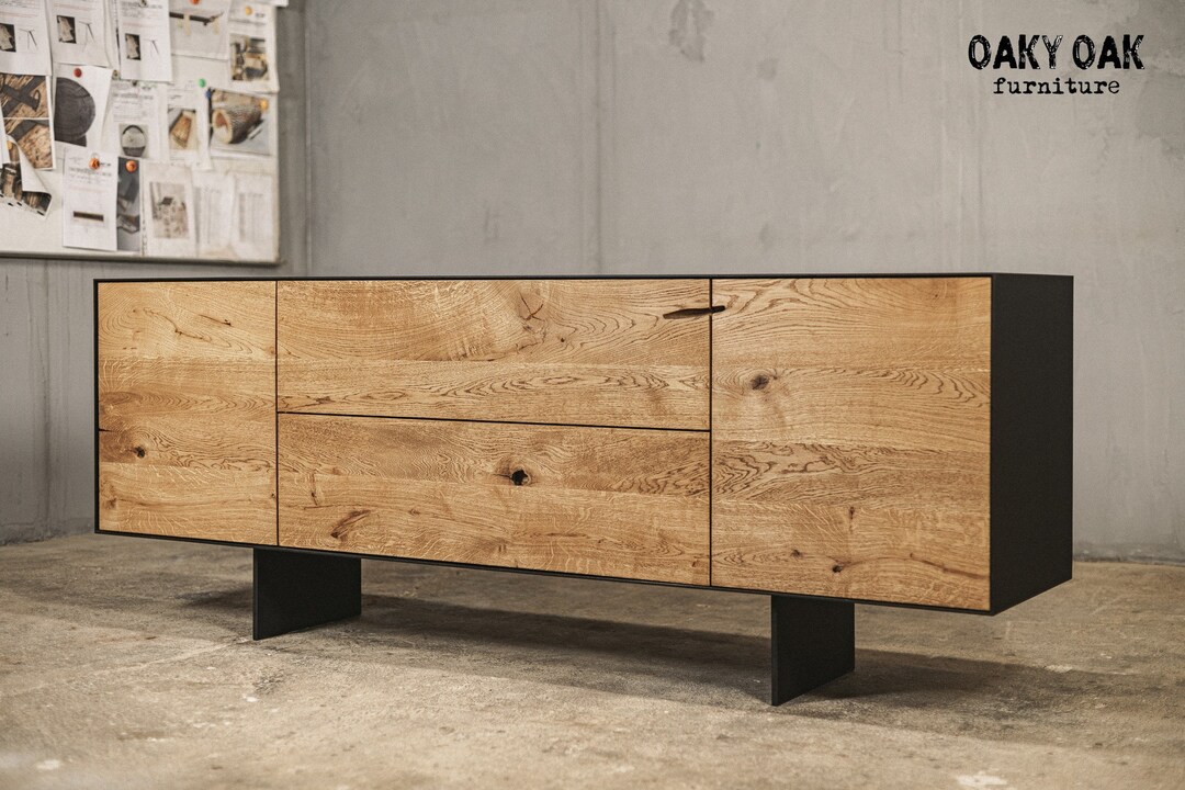 Industrial Commode / Modern Commode / Rustic Commode / Oak Commode ...