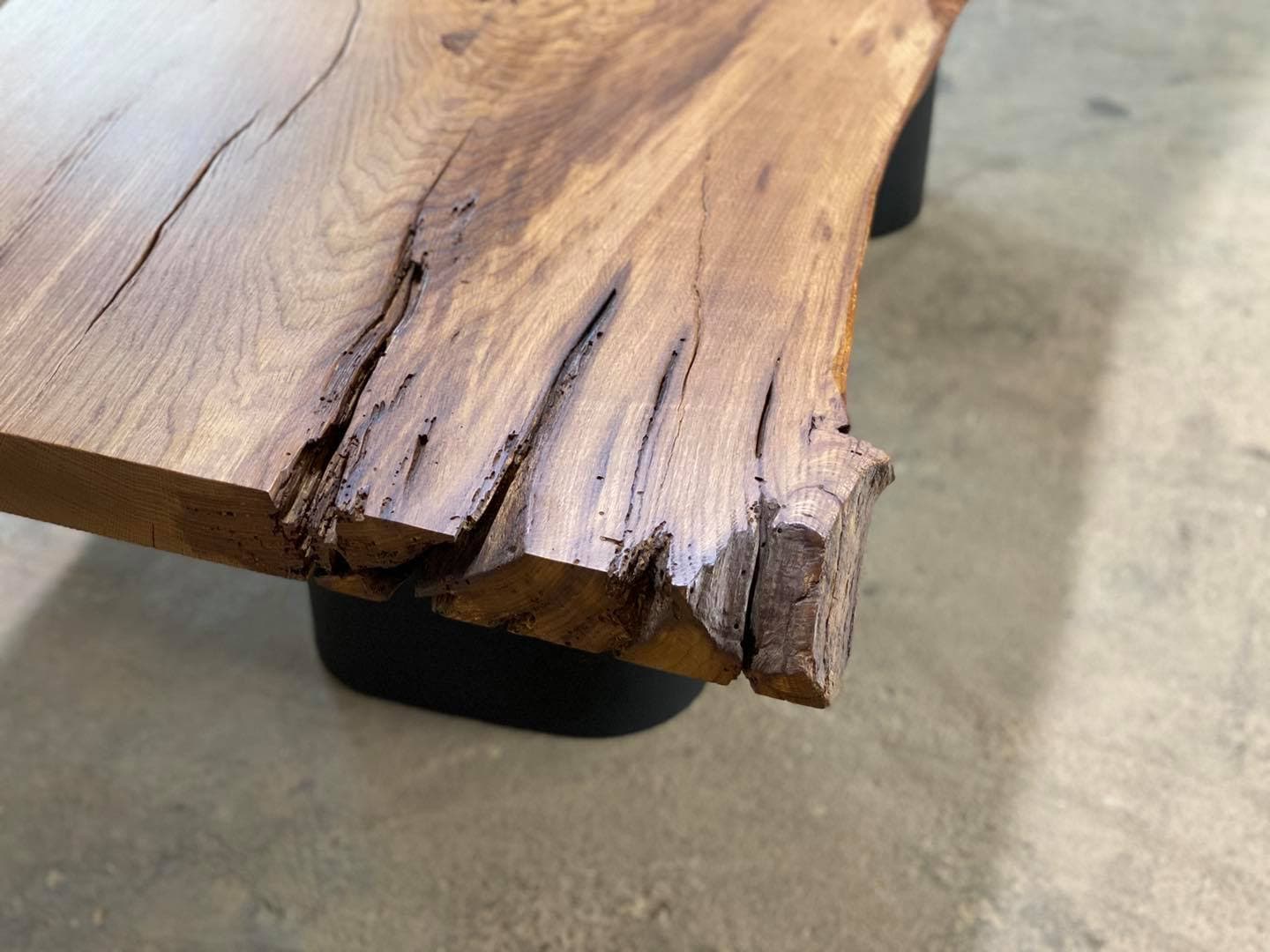 Oak Live Edge Dining Table / Custom Made Solid Oak Dining - Etsy