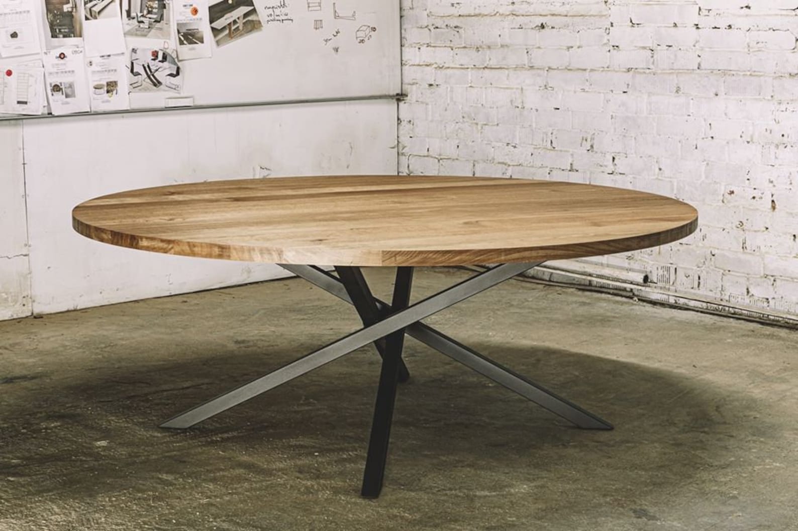Round Dining Table / Industrial Table / Industrial Furniture / - Etsy