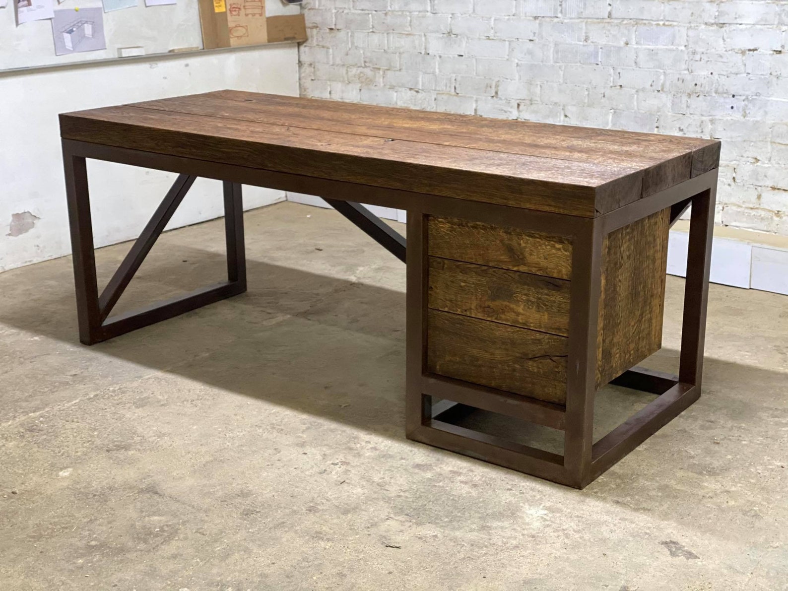 Work Desk / Office Desk / Table / Industrial Table / - Etsy