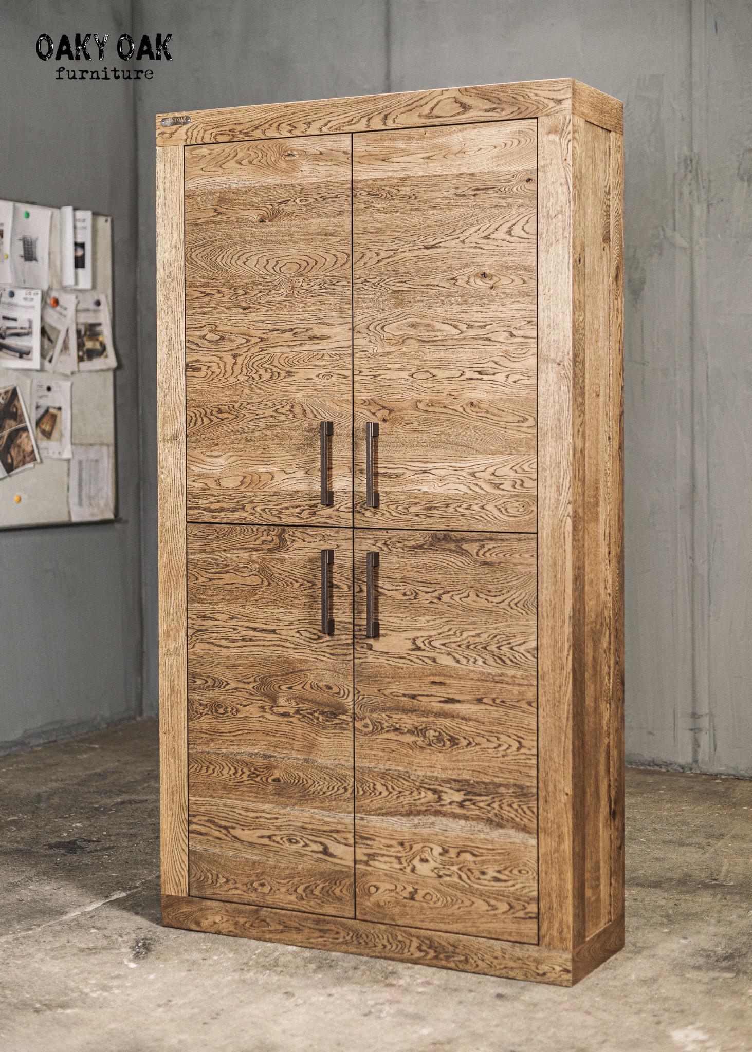 Oak Wardrobe Wardrobe Industrial Wardrobe Industrial Furniture Rustic Furniture Rustic Cupboard Handmade Etsy
