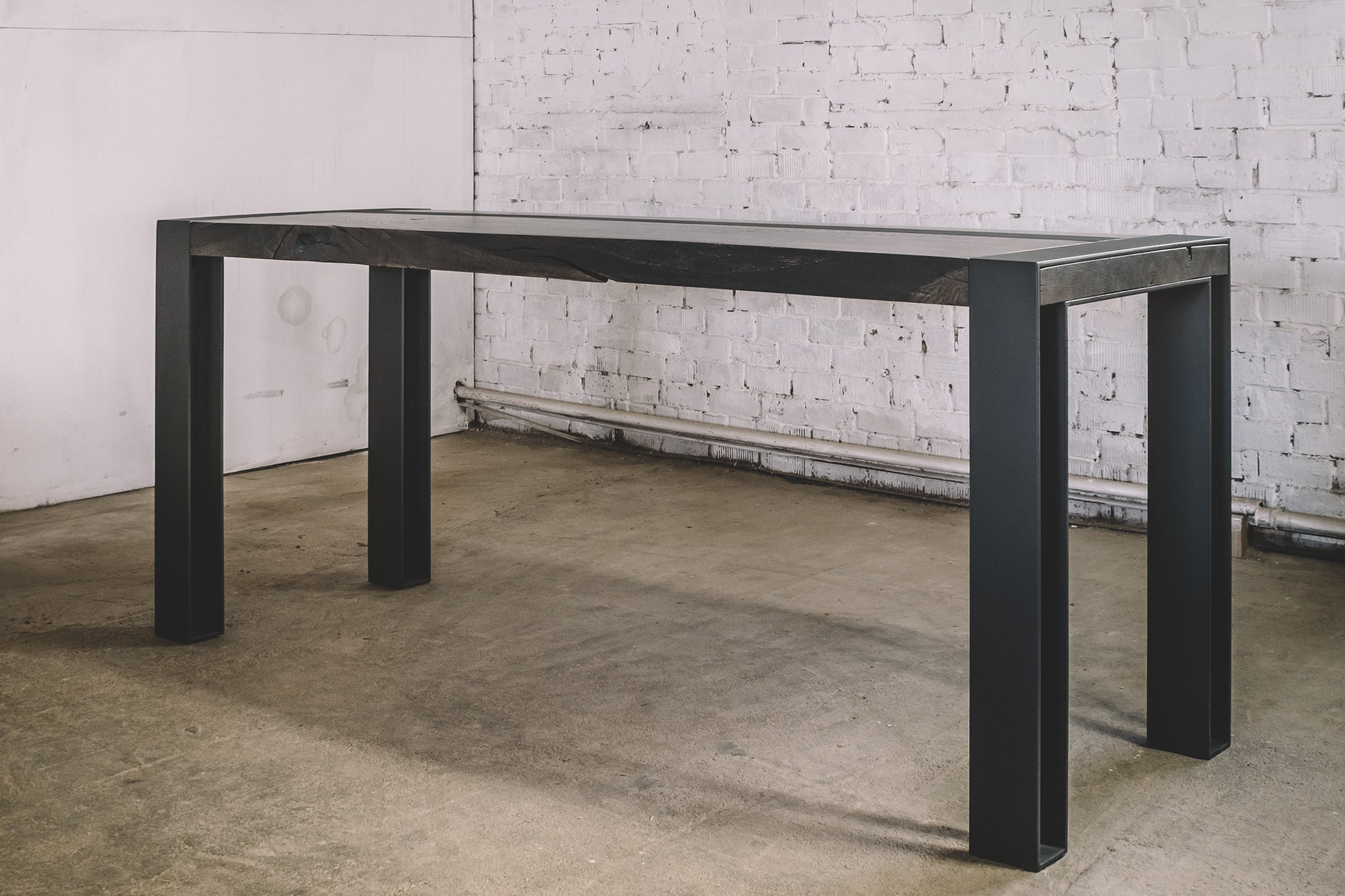 Dining Table / Industrial Table / Table / Industrial Furniture / Oak ...