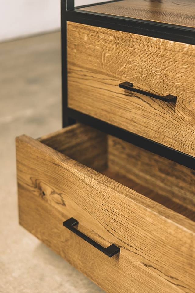 Industrial Commode / Modern Commode / Rustic Commode / Oak - Etsy