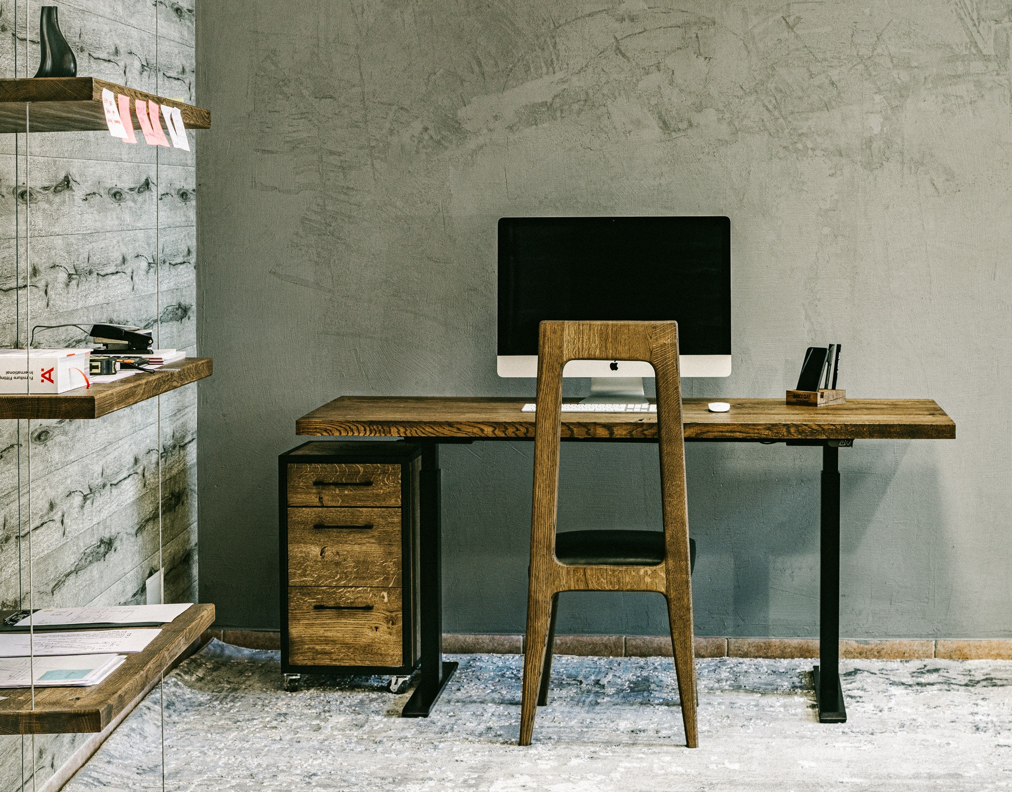 Work Desk / Industrial Desk / Industrial Table / Wood / Industrial ...