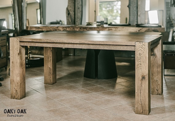 Oak Farmhouse Table Industrial
