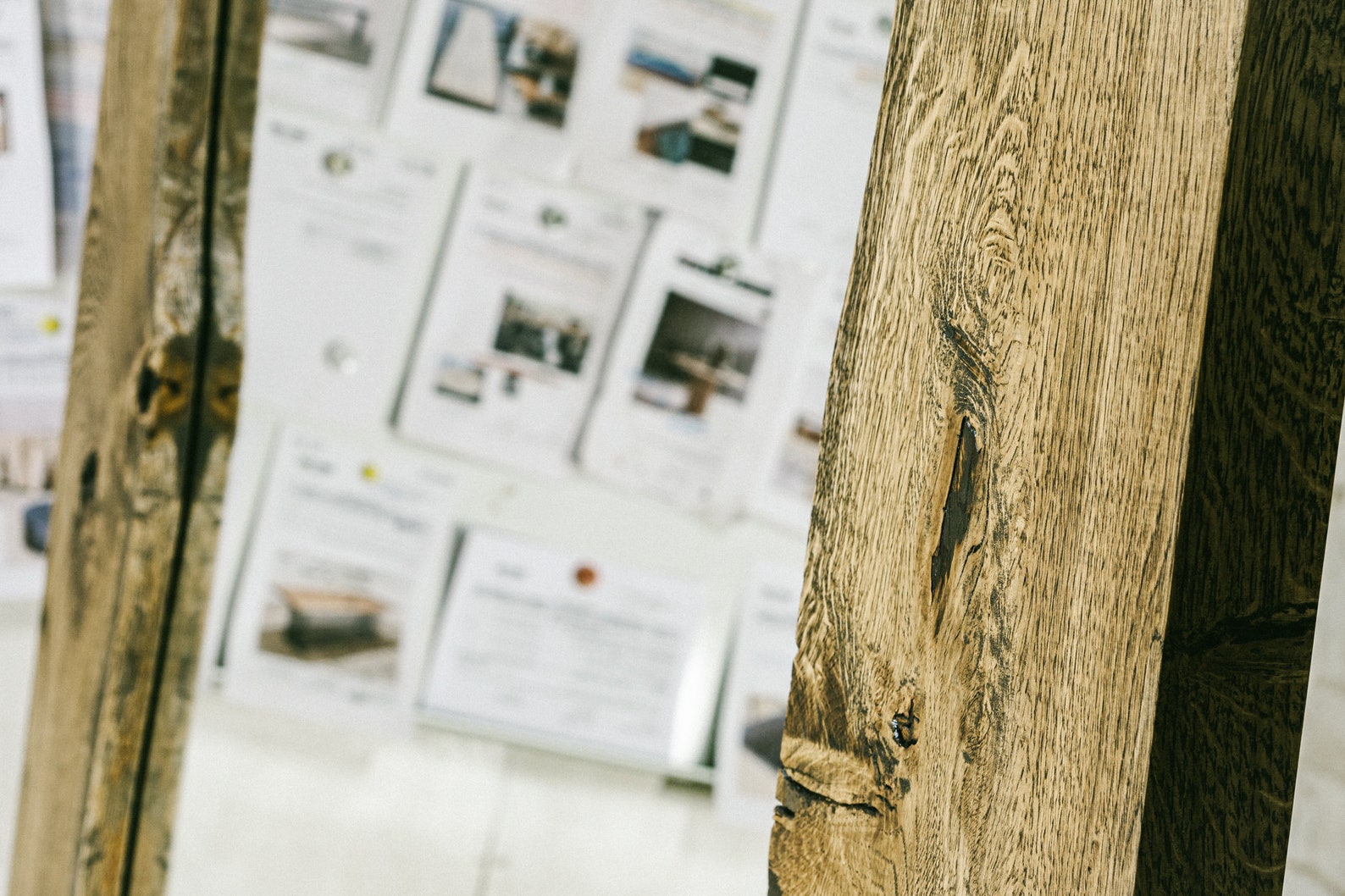 Industrial Oak Mirror / Wooden Mirror / Rustic Mirror / Home Decor ...