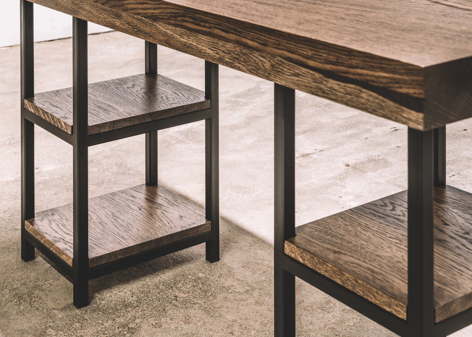 Work Desk / Industrial Desk / Industrial Table / Wood / - Etsy