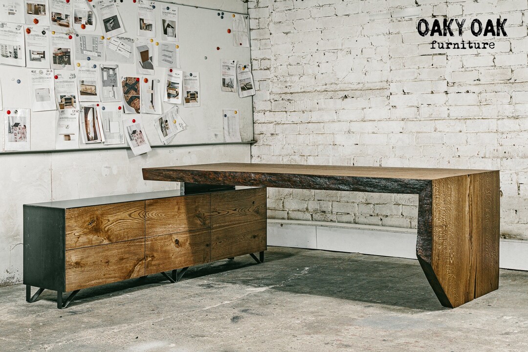 Work Desk / Industrial Desk / Industrial Table / Wood / Industrial ...