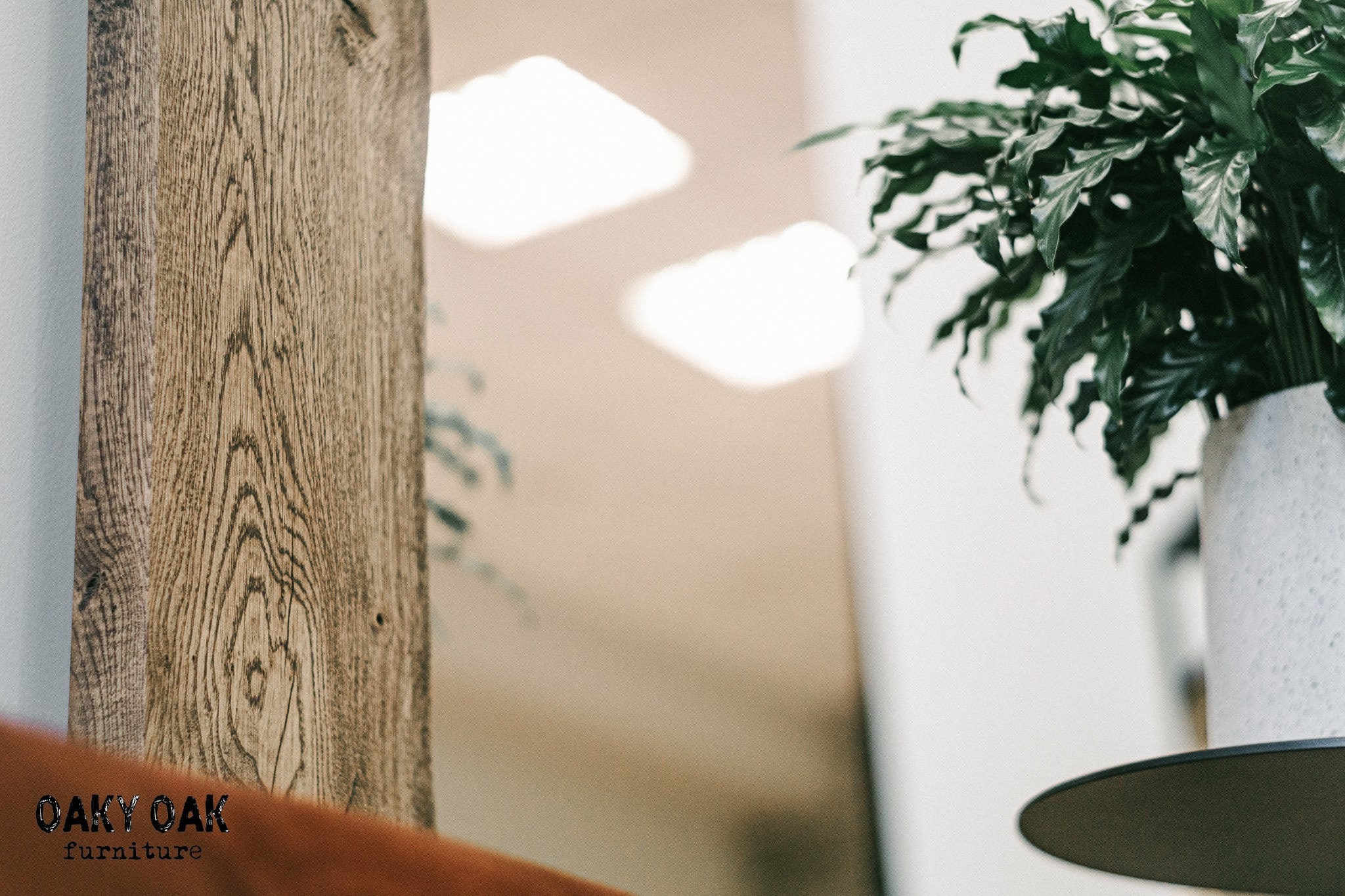 Industrial Oak Mirror / Wooden Mirror / Rustic Mirror / Home Decor ...