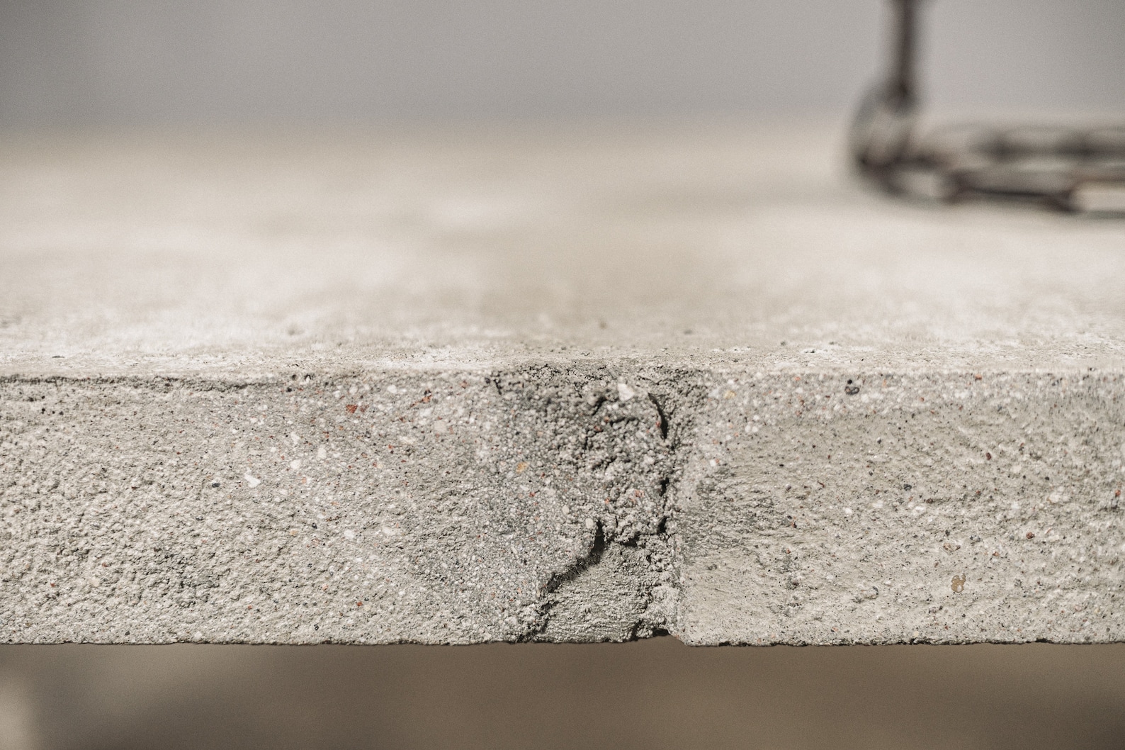 Industrial Concrete Desk: Unique Metal Reinforced Design - Etsy