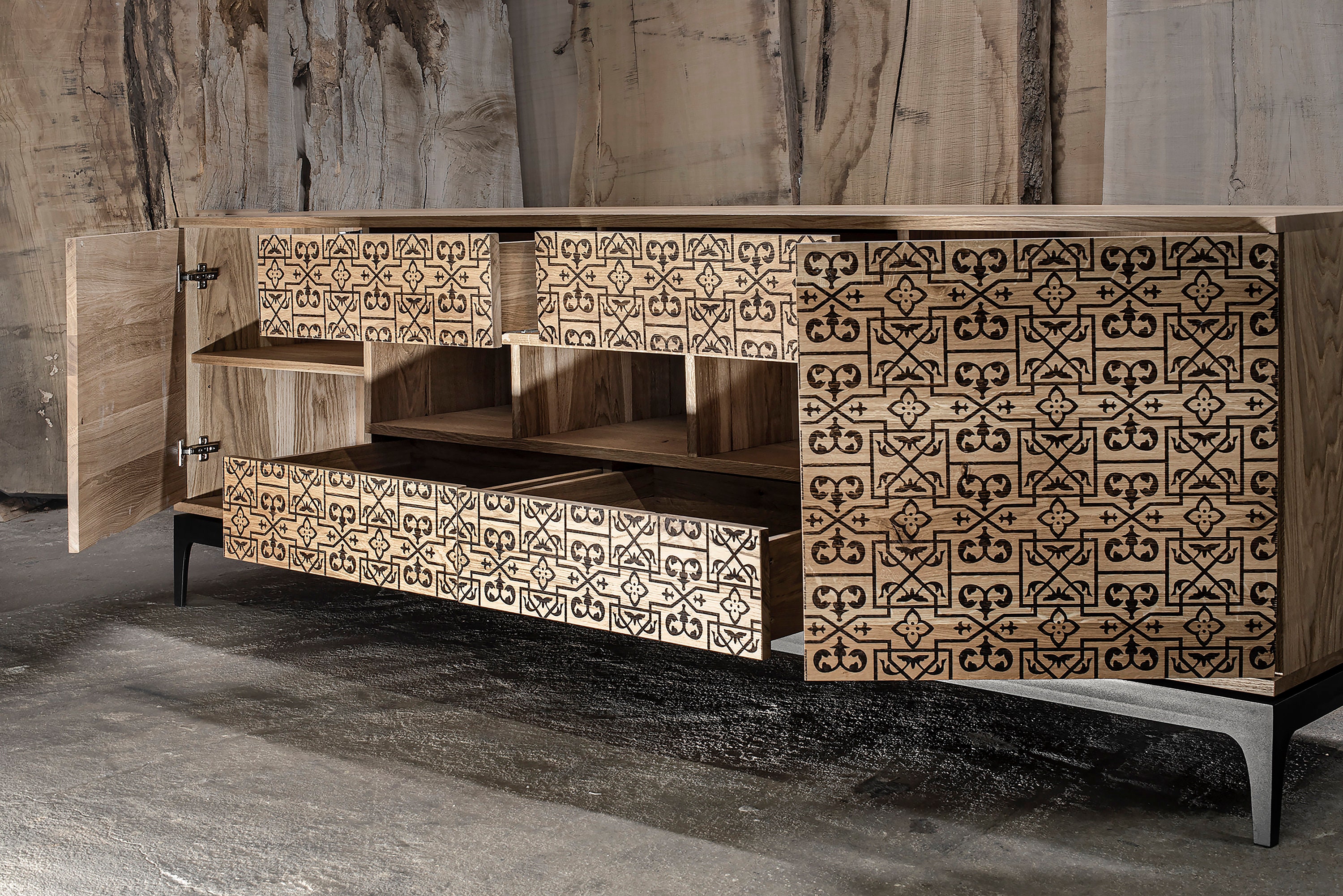 Industrial Commode / Modern Commode / Rustic Commode / Oak Commode ...