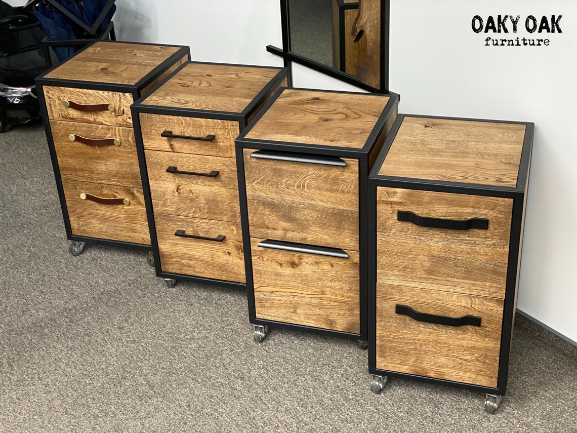 Industrial Drawers / Modern Drawers / Rustic Drawers / Oak - Etsy