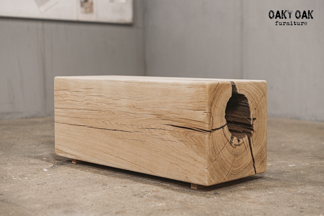 Industrial Oak Wood Bench / Wood Bench / Kitchen Bench / Industrial ...