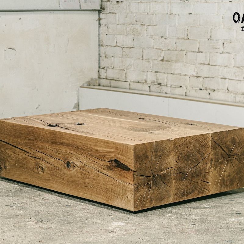 Raw Wood Coffee Table - Etsy