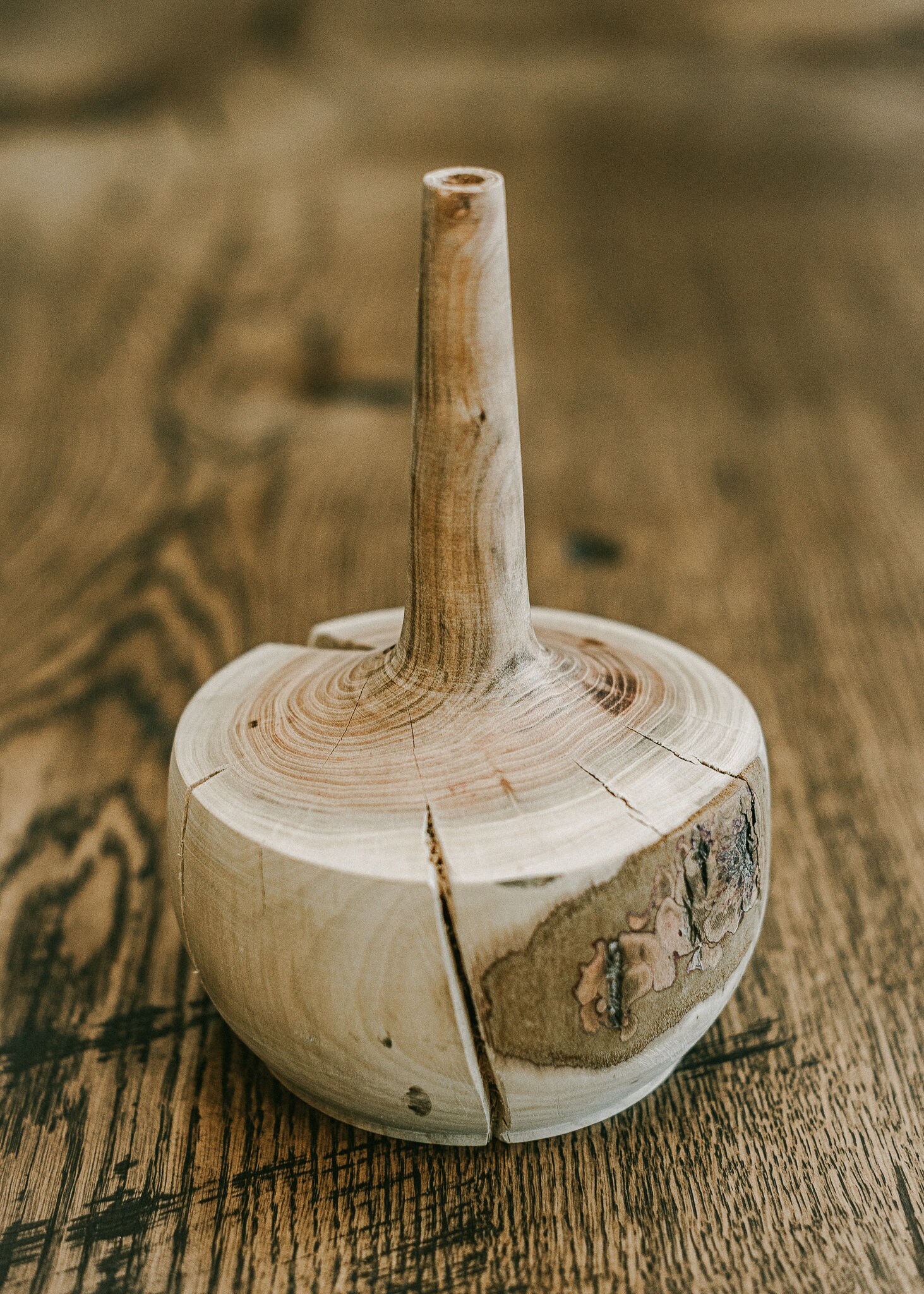 Dry Flower Vase Wooden Vase Wooden Decoration Handmade Vase Dried ...