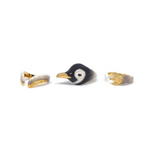 3-piece Penguin Rings,baby Animal Jewelry three Pieces Ring Collection ...