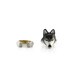 Husky Ring Set Animal Jewelry Two Pieces Ring Collection - Etsy