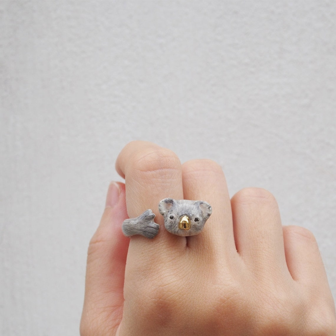 Koala Ringhugging Koala Ringanimal Jewellery Marylou - Etsy
