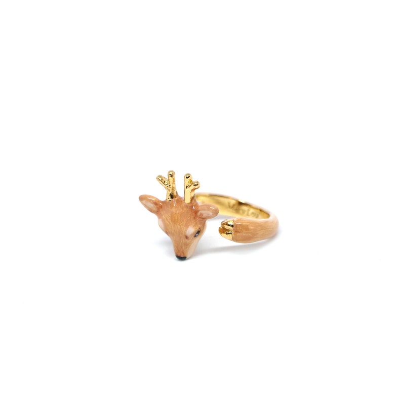 Deer Hug Ring Deer Ring Animal Jewellery Marylou hugging - Etsy