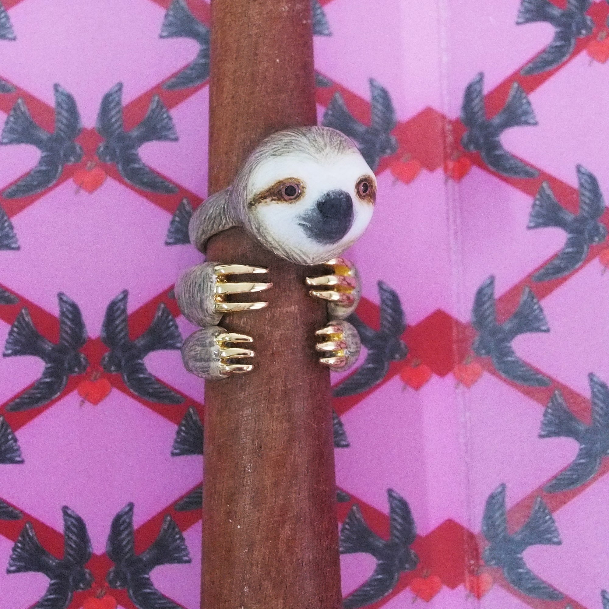 3-piece Grey Sloth Rings sloth Ring Set Sloth Ringanimal | Etsy