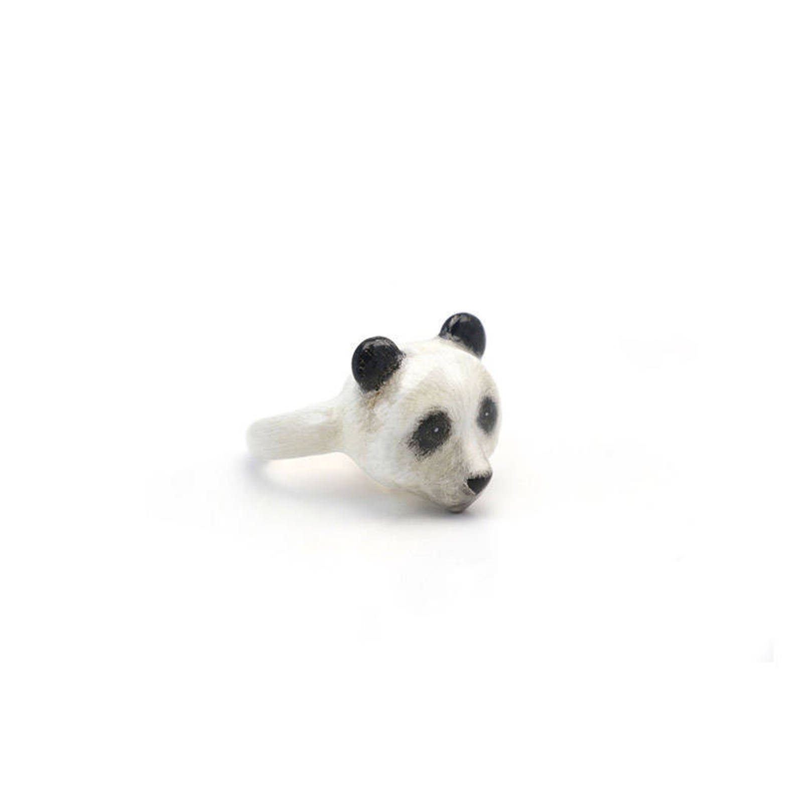 3-piece Panda Rings Animal Jewelry three Pieces Ring - Etsy