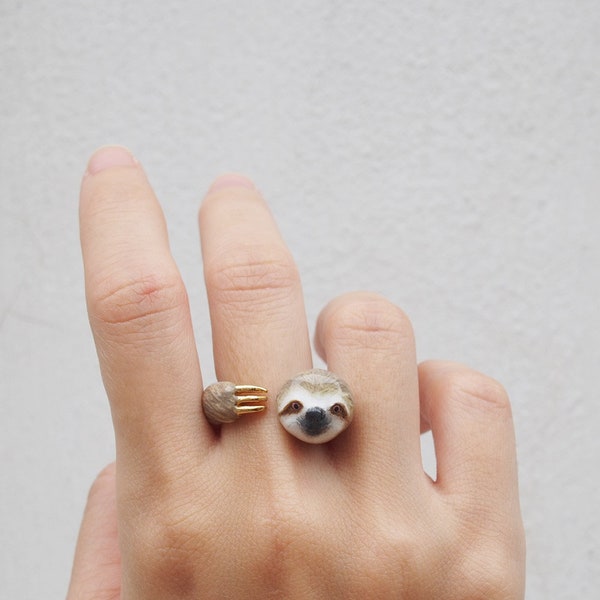 Sloth Ring - Etsy