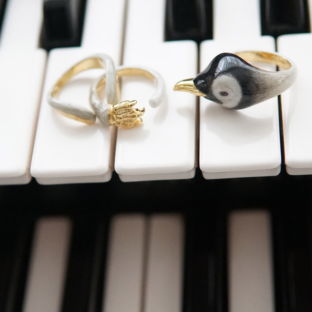 3-piece Penguin Rings,baby Animal Jewelry three Pieces Ring Collection ...