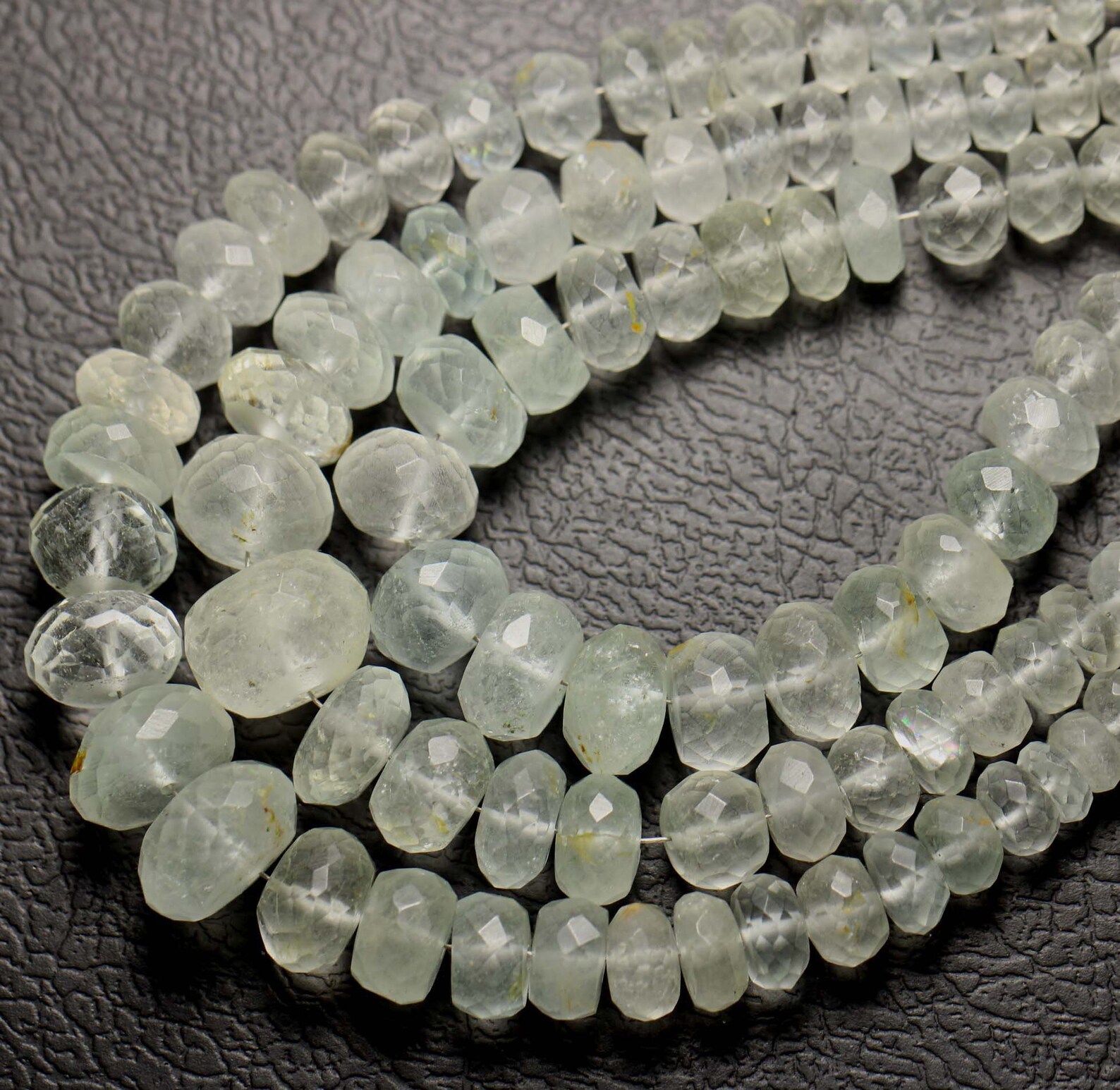 Natural Topaz Faceted Rondelles,genuine Semiprecious Gemstone,necklace ...