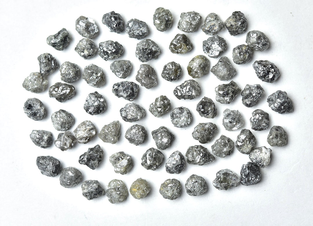 Natural Diamond Rough, Dark Gray Diamond, Natural Form Diamond, Raw ...