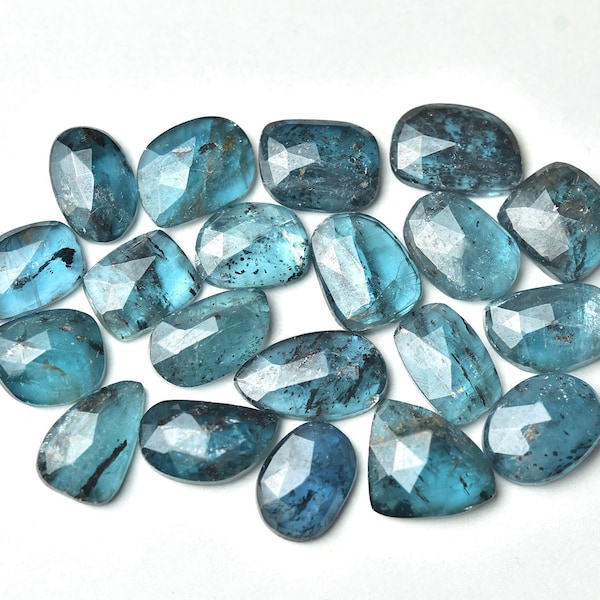 Flat Gemstone Beads - Etsy