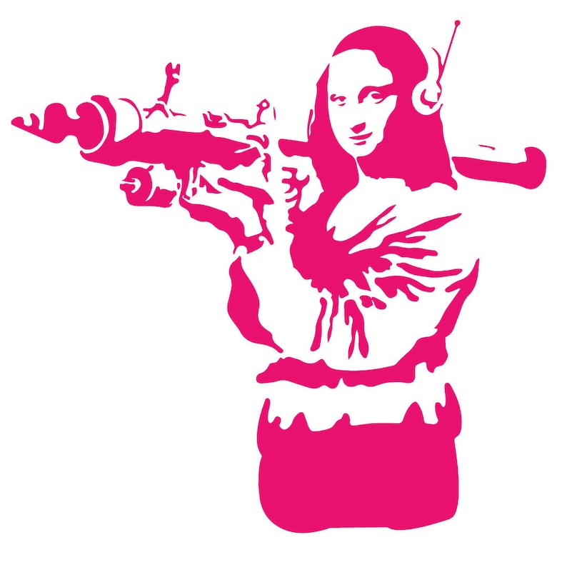 Banksy Gun Banksy Banksy Decals Banksy Stencil Street Art Etsy