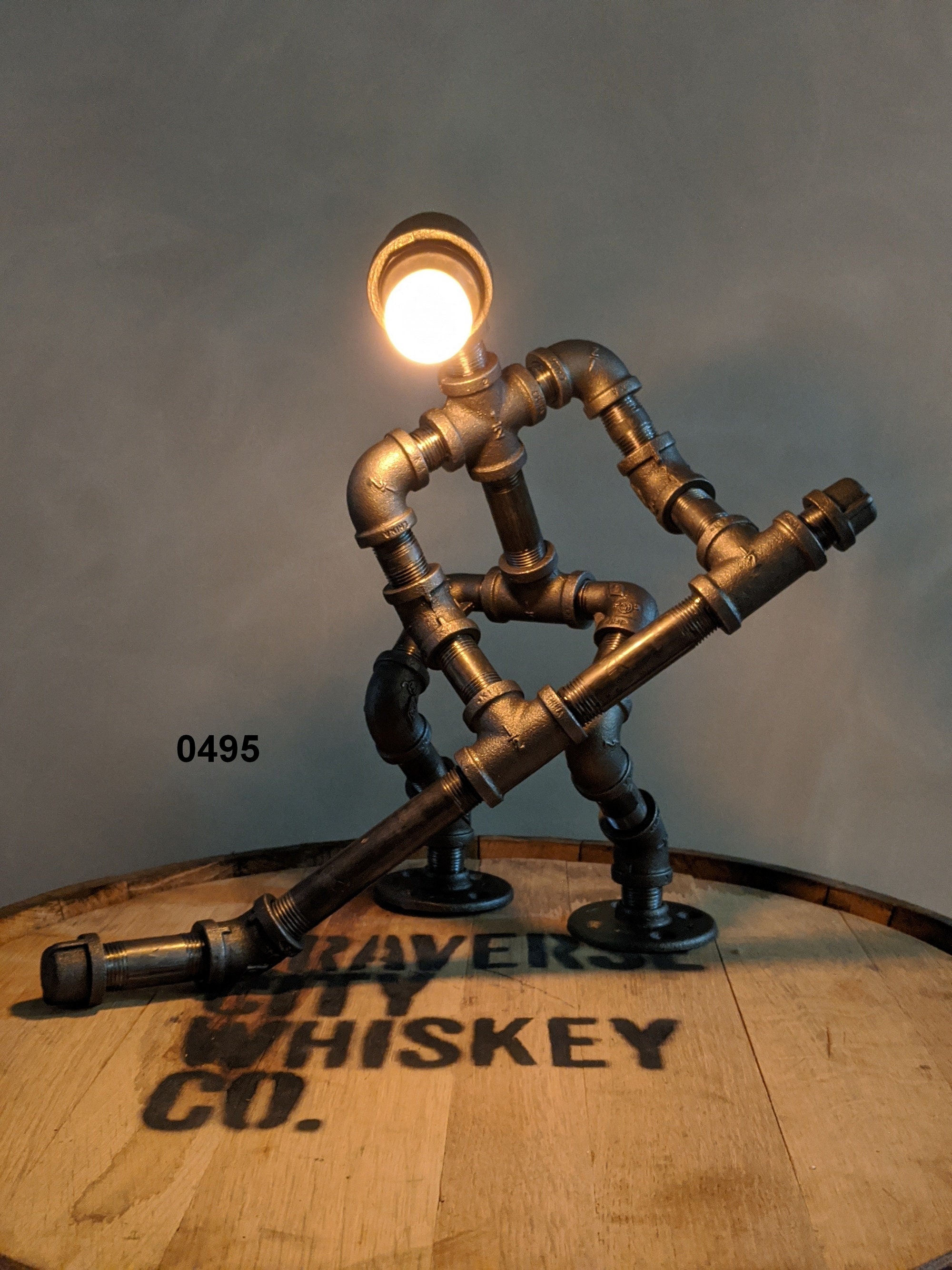 Industrial Pipe Lamp; Pipe Lamp; Pipeman; Robot Lamp; Desk Lamp; Table ...