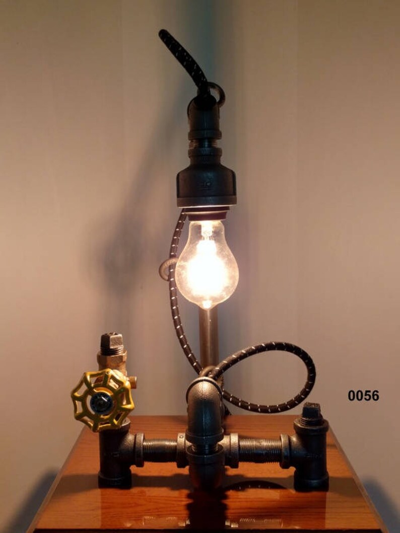 Industrial Pipe Lamp Pipe Lamp Edison Lamp Desk Lamp Table - Etsy