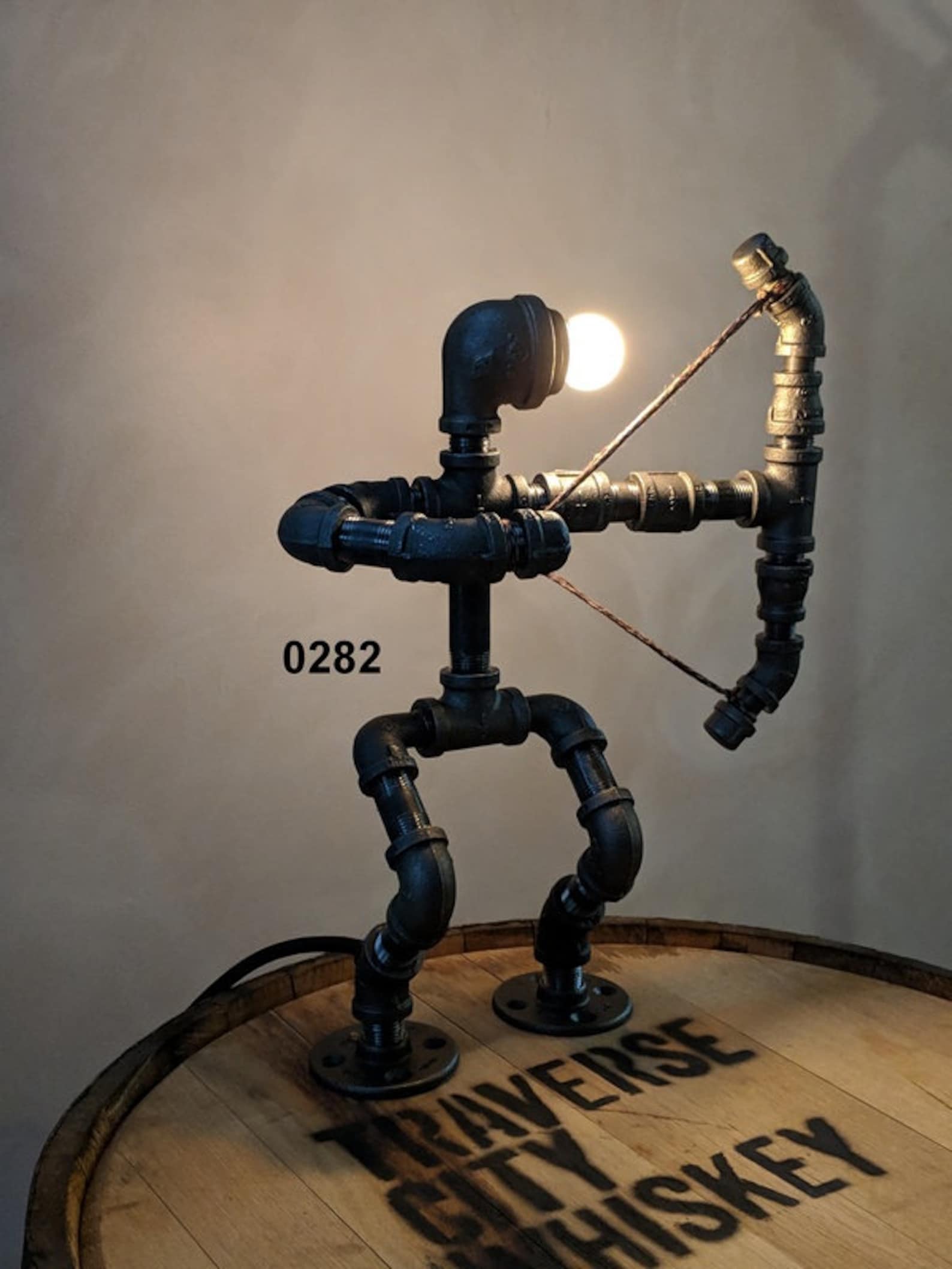 Industrial Pipe Lamp; Robot Lamp; Pipeman, Desk Lamp, Table Lamp; Pipe ...