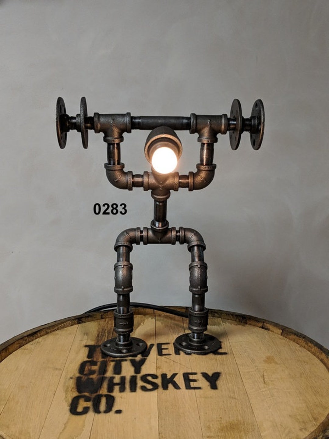 Industrial Pipe Lamp; Robot Lamp; Pipeman, Desk Lamp, Table Lamp; Pipe ...