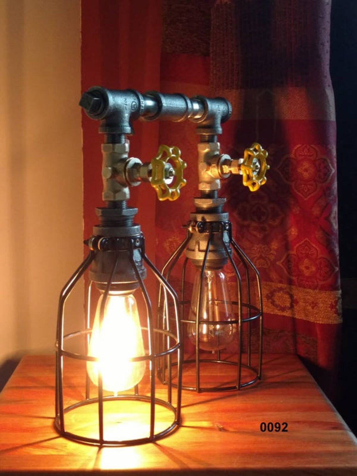 Industrial Pipe Lamp Pipe Lamp Edison Lamp Desk Lamp Table - Etsy