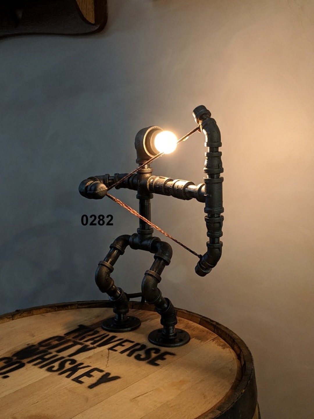 Industrial Pipe Lamp; Robot Lamp; Pipeman, Desk Lamp, Table Lamp; Pipe ...