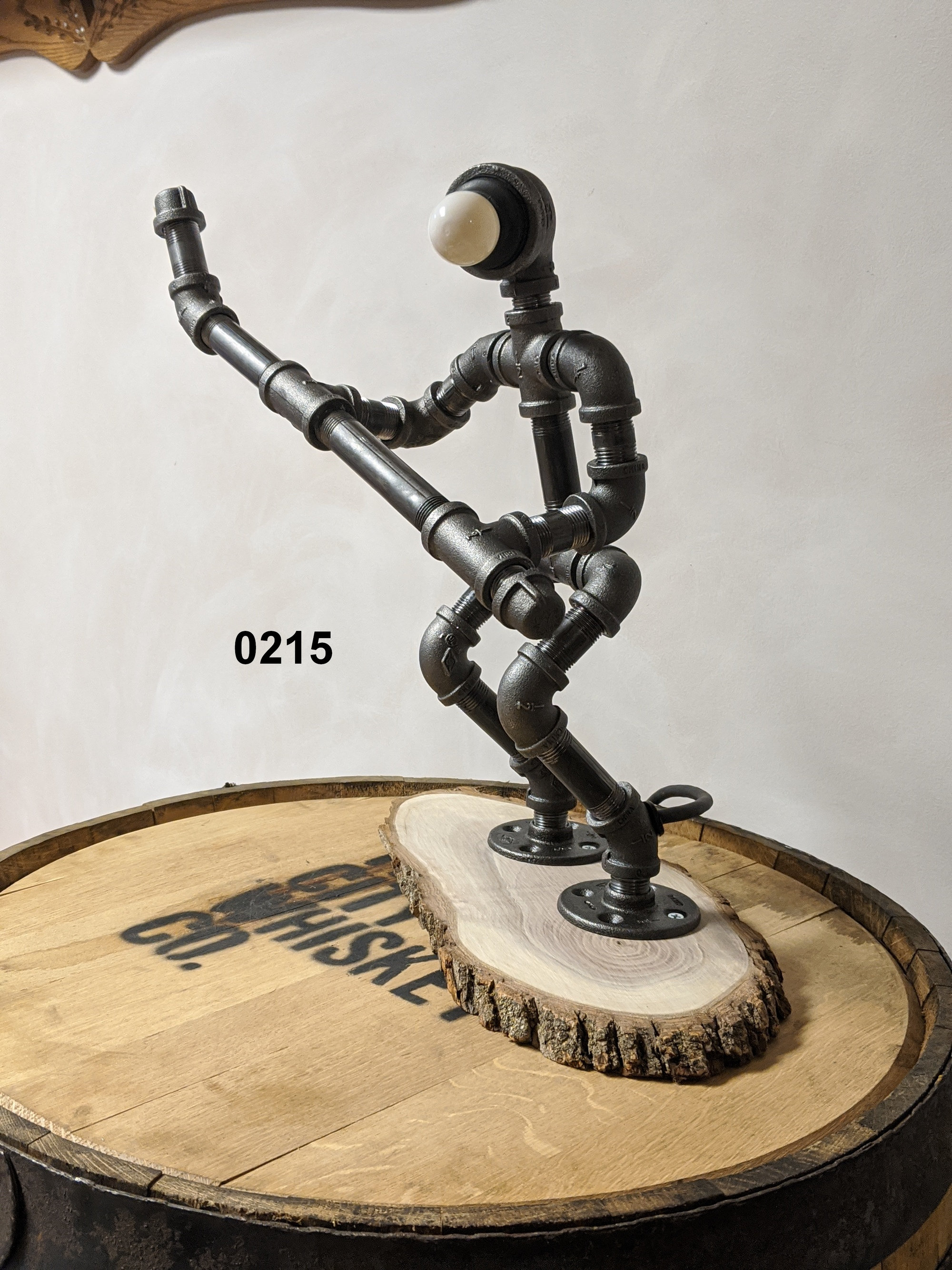 Industrial Pipe Lamp Pipe Lamp Pipeman Robot Lamp Desk - Etsy