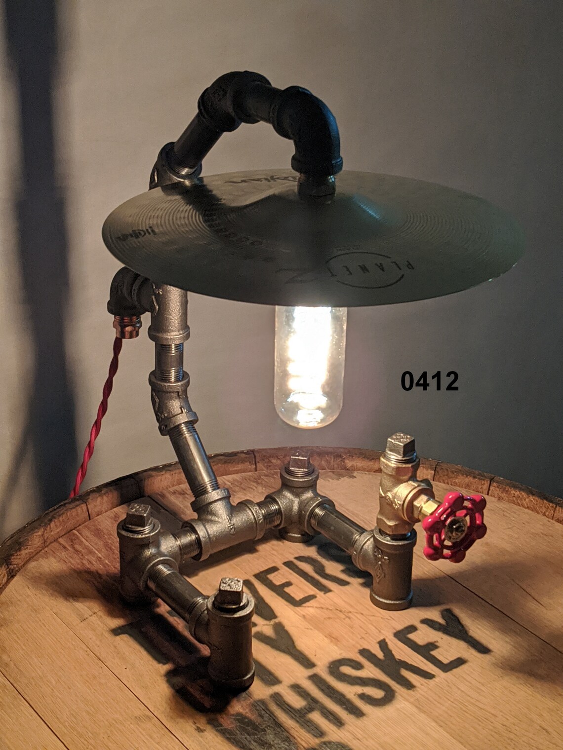 Cymbal Pipe Industrial Drum Band Desk Lamp Lighting | Etsy
