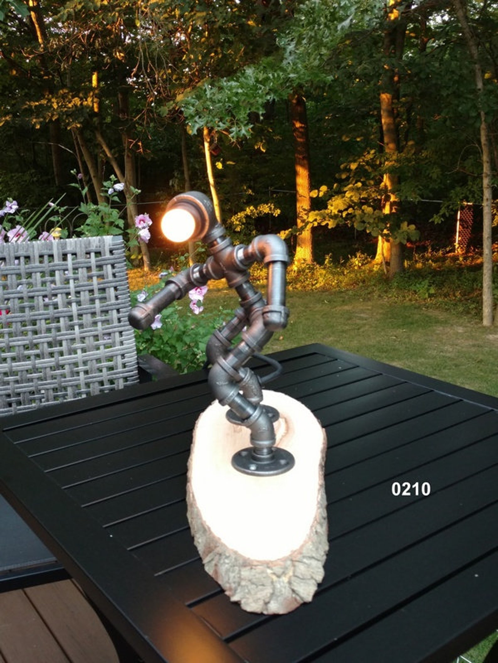 Industrial Pipe Lamp; Pipe Lamp; Pipeman; Robot Lamp; Desk Lamp; Table ...