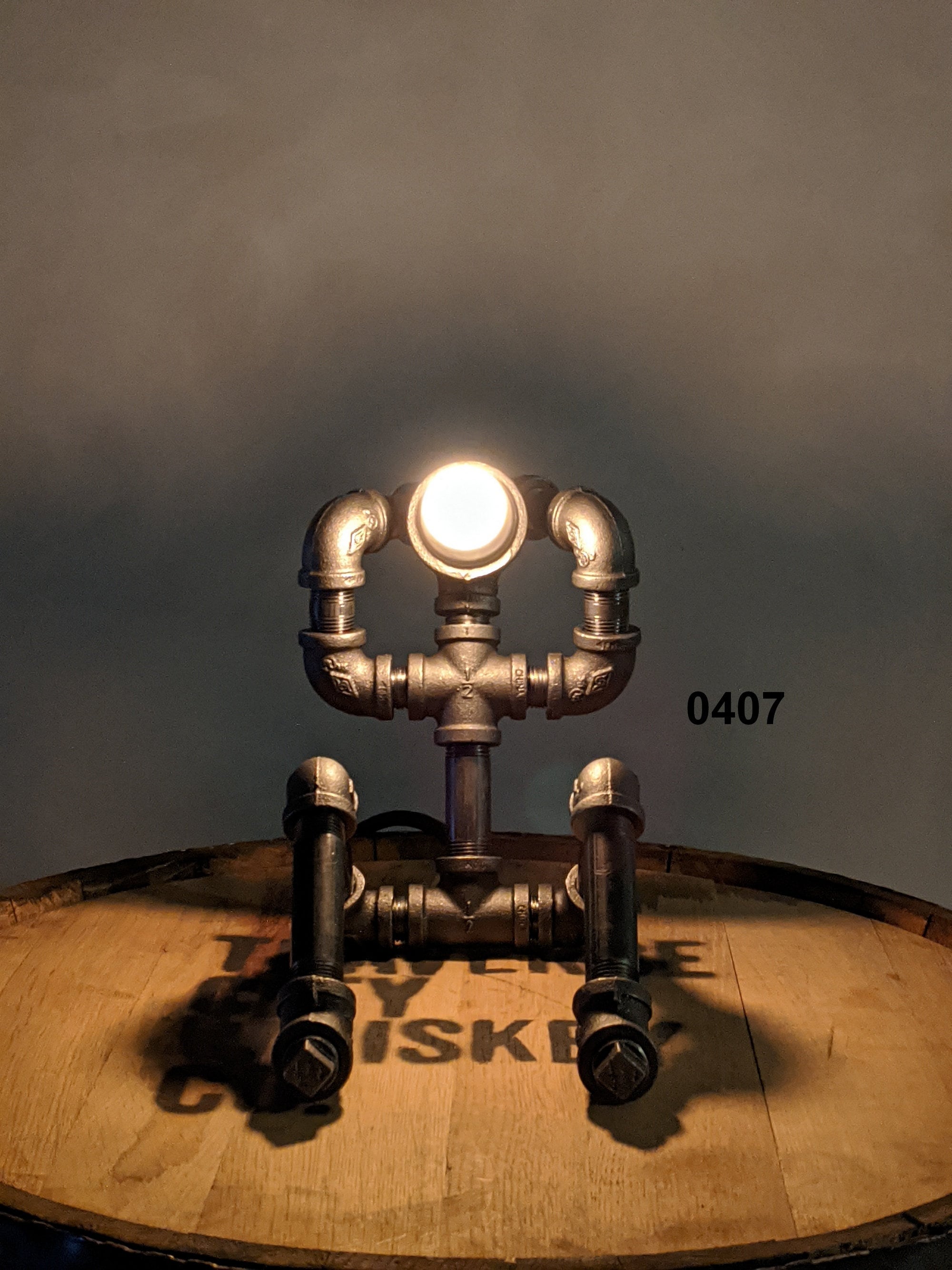 Industrial Pipe Lamp; Robot Lamp; Pipeman, Desk Lamp, Table Lamp; Pipe ...